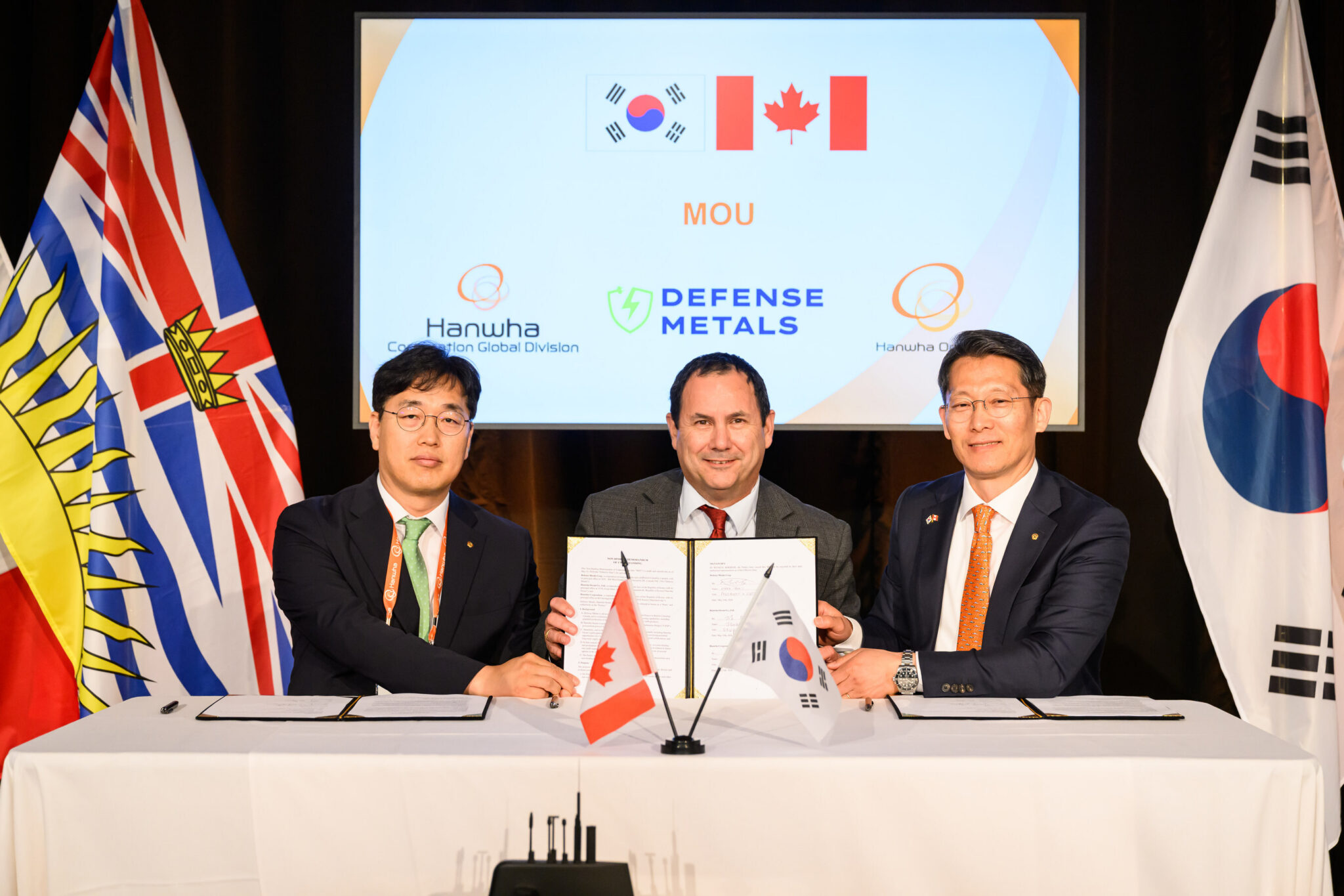 Defense Metals and Hanwha Corporation Sign Non-Binding Memorandum of ...