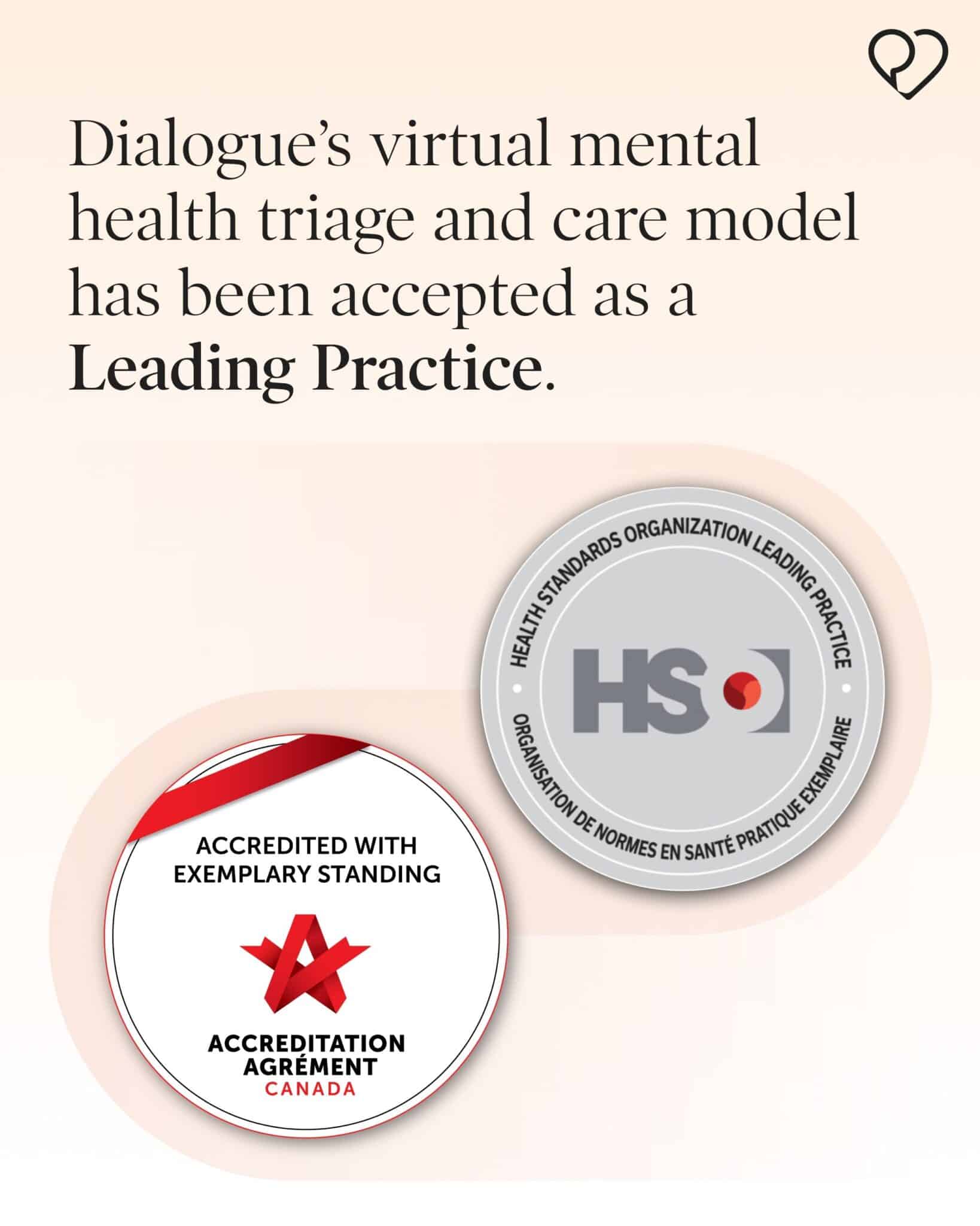 Dialogue earns Leading Practice recognition from Health Standards ...