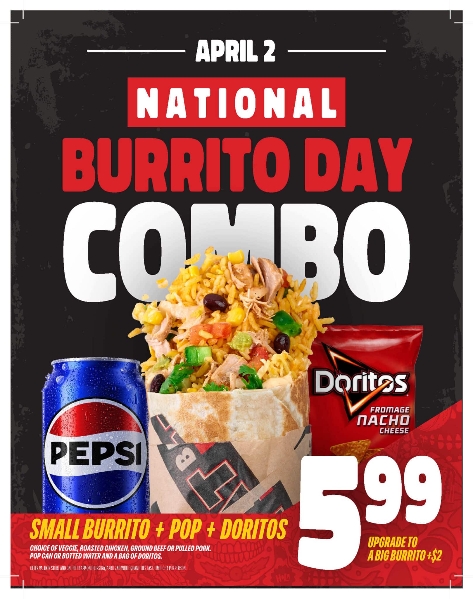 Fat Bastard Burrito Celebrates National Burrito Day with $5.99 Combo ...