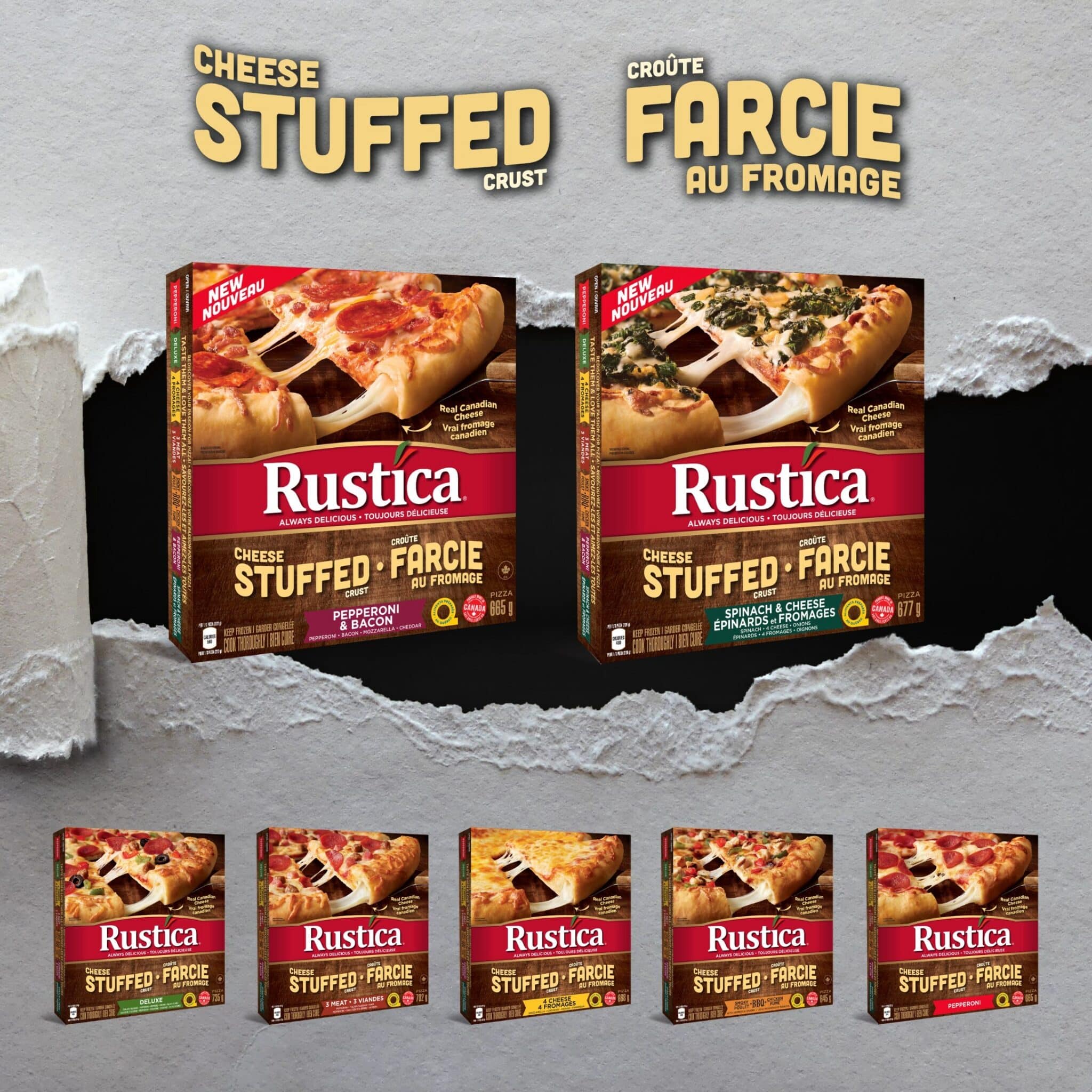 Rustica Officially Launches Two New Stuffed Crust Pizzas Across Canada ...